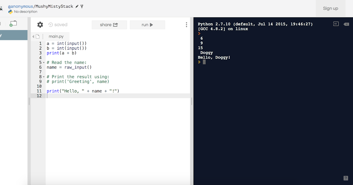 science circle: Python | 用線上 repl.it 寫程式和一些基礎語言