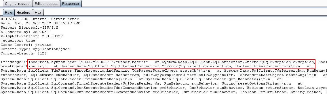 Srandlabs Sql Injection With Json