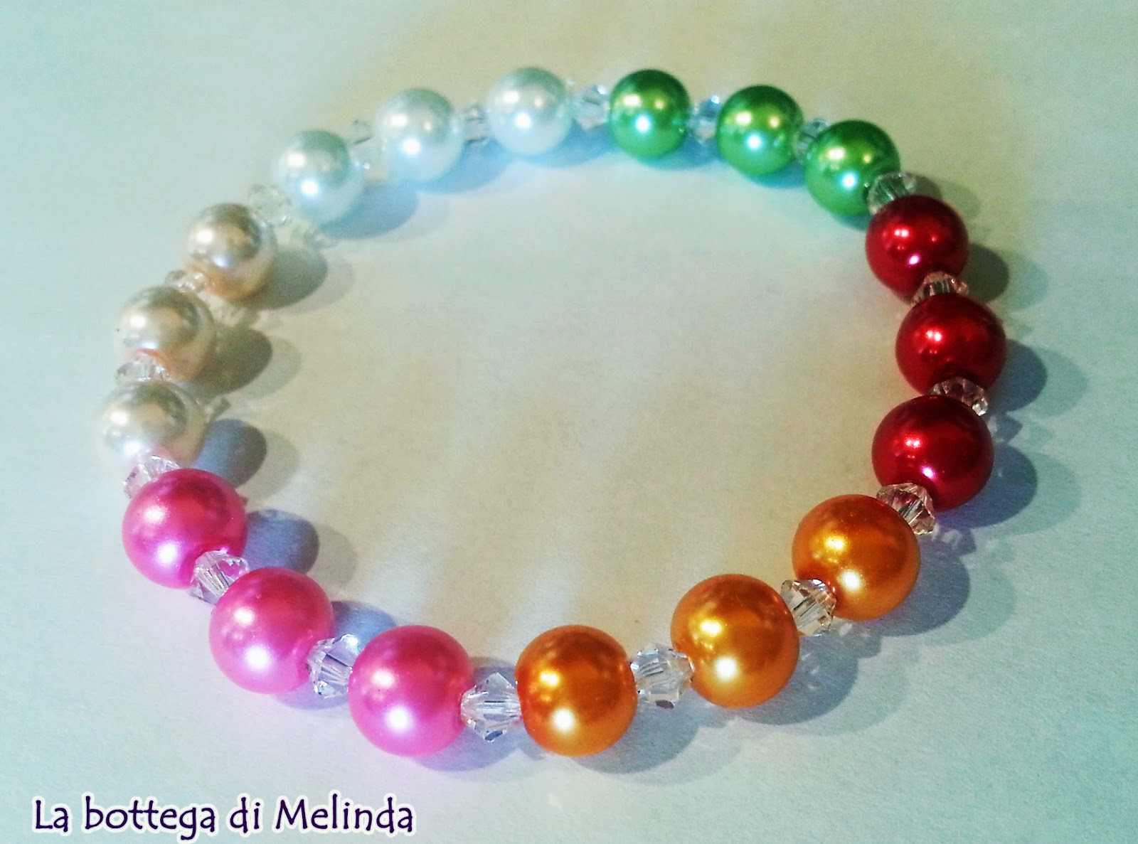 La bottega di Melinda: I bracciali perle "Name Collection"
