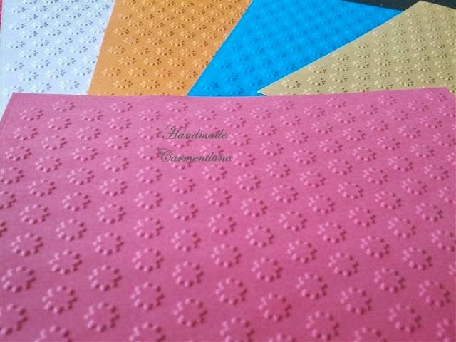 Felicitari handmade (realizate manual): Carton embosat