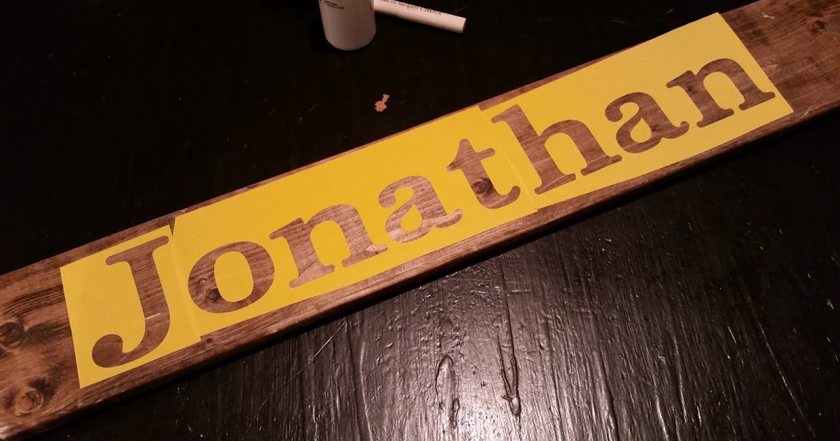 DIY Wooden Name Board