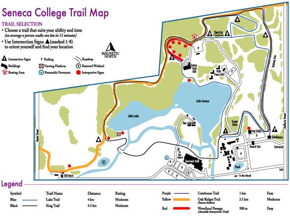 Seneca college king campus map