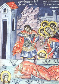 ORTHODOX CHRISTIANITY THEN AND NOW: Holy Virgin Martyr Aquilina of Byblos