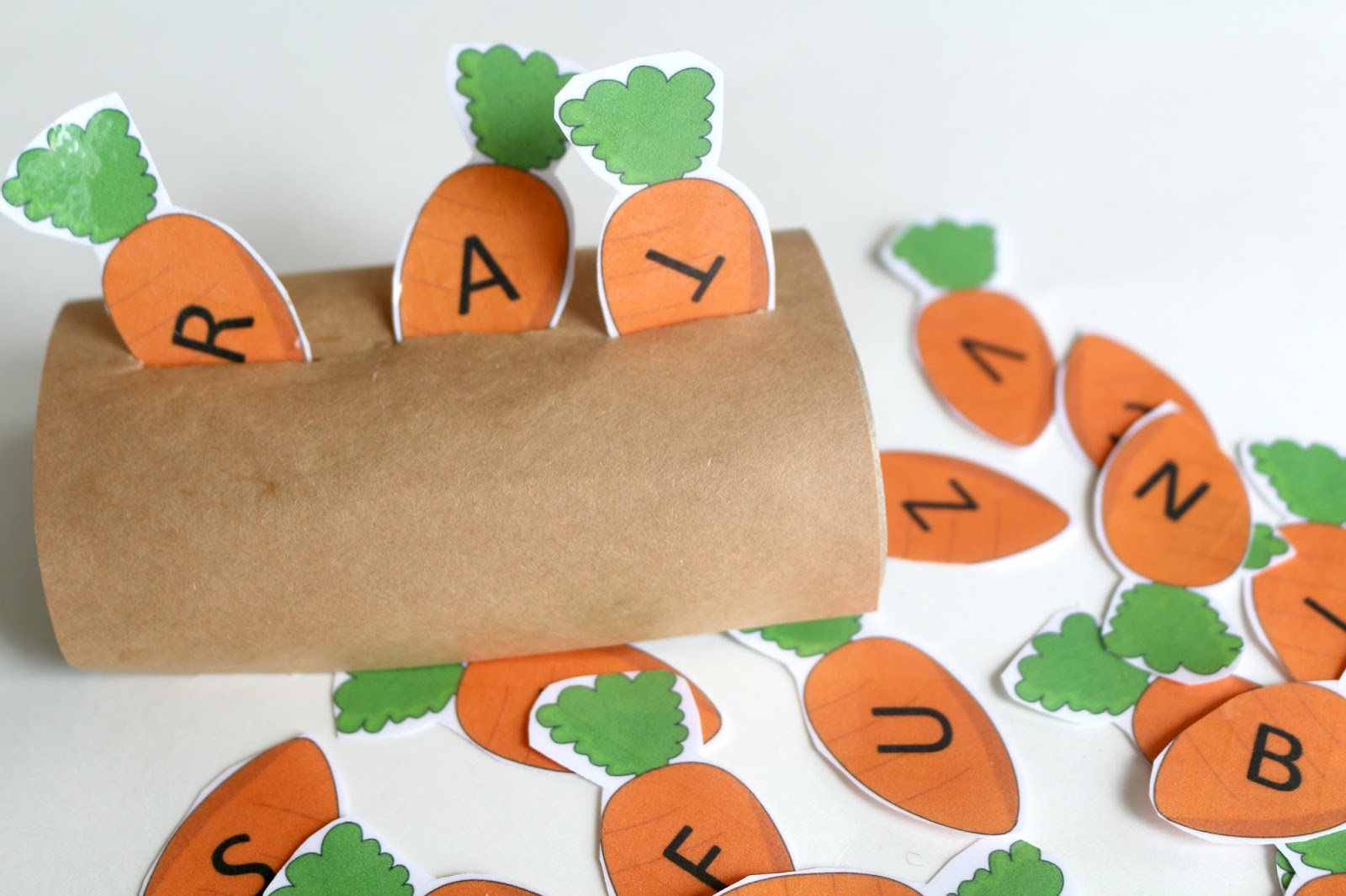 Carrot Patch Literacy Activity for Beginning Readers | School Time Snippets