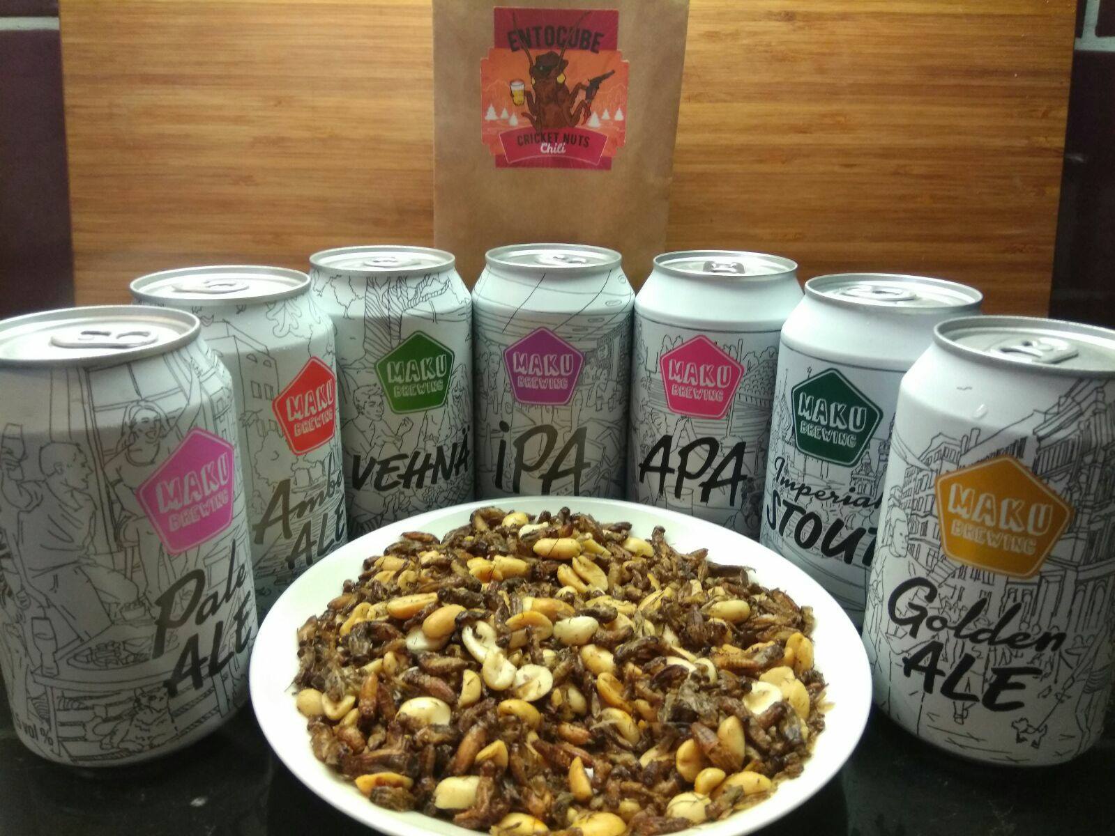 JaskanKaljat - EntoCube Cricket Nuts Chili - Maku Brewing paritus!