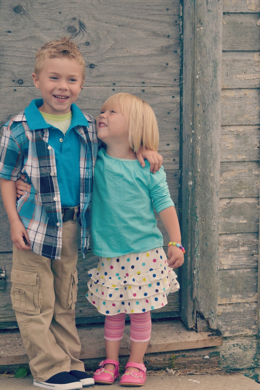 I love the way she looks up to him. I don't know if he realizes it, but ...