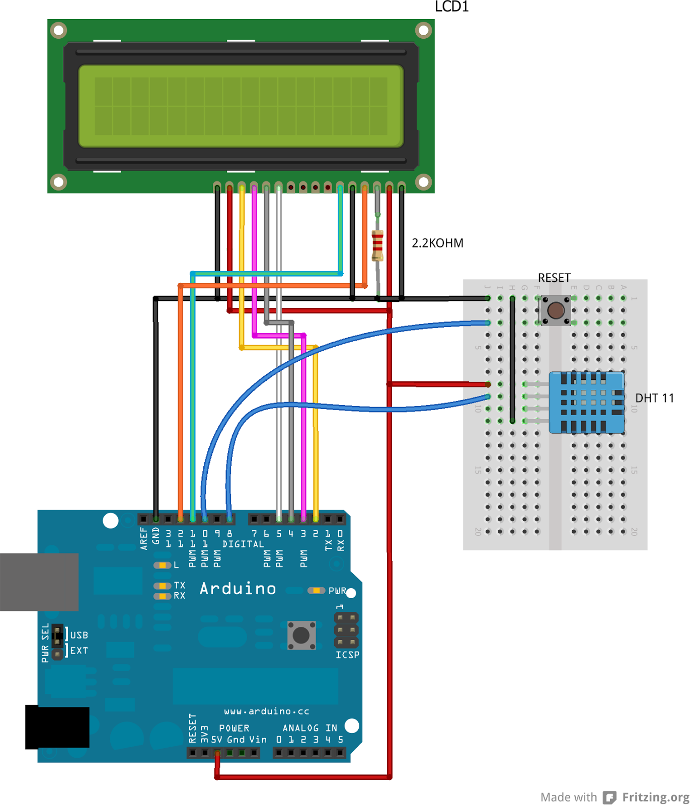 Daniele Alberti, Arduino 's blog: DHT11 e Arduino: Termometro con ...