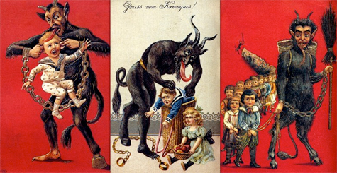 KRAMPUS, SANTA'S EVIL HELPER (AT LEAST IN SOME PARTS OF THE WORLD)!
