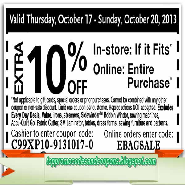 Free Promo Codes and Coupons 2023: Hancock Fabrics Coupons