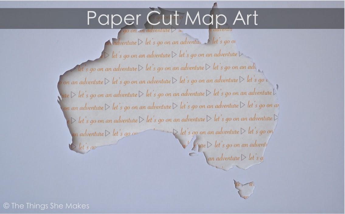 Paper Cut Map Art | The Things She Makes