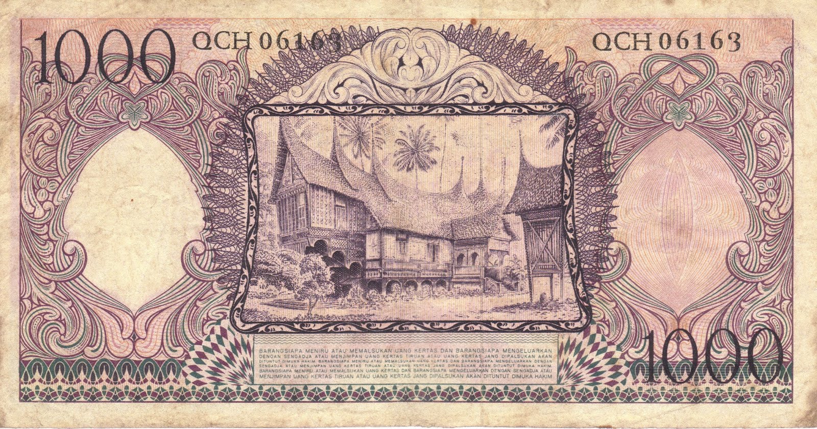 Rp.1000 - Tahun 1958 ~ Galeri Uang Rupiah Indonesia