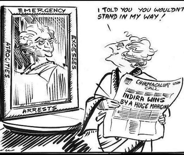 R.K. Laxman's Cartoons: Cartoons - During & After Emergency