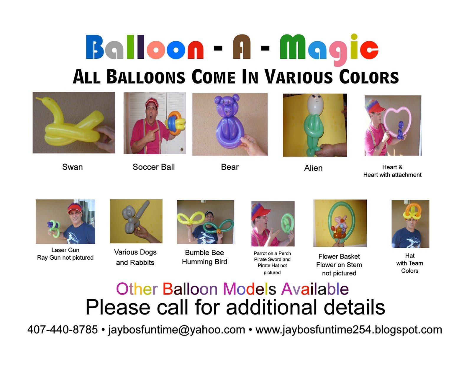 JAYBOS FUNTIME: BALLOON-A-MAGIC