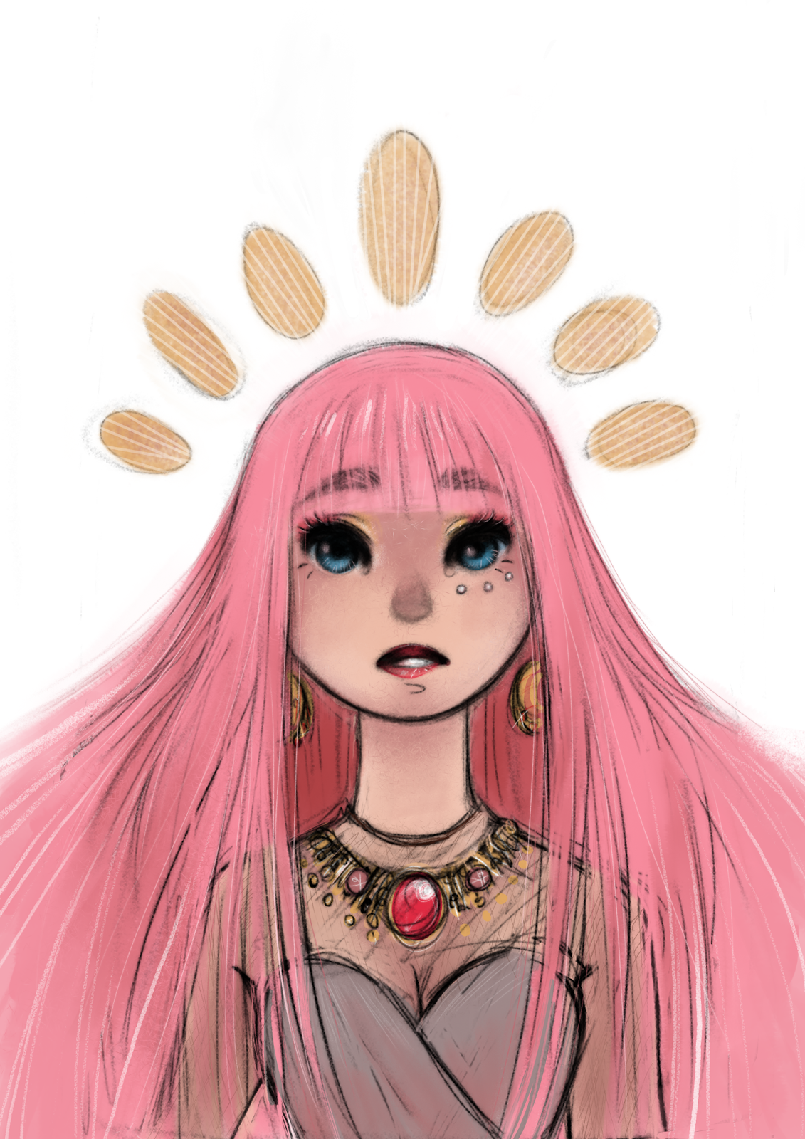 Girls Drawing Girls: Pink Hair