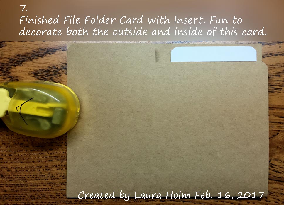 Holmade Laura: File Folder Card Tutorial