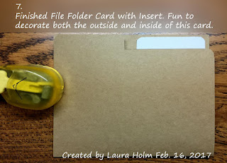Holmade Laura: File Folder Card Tutorial