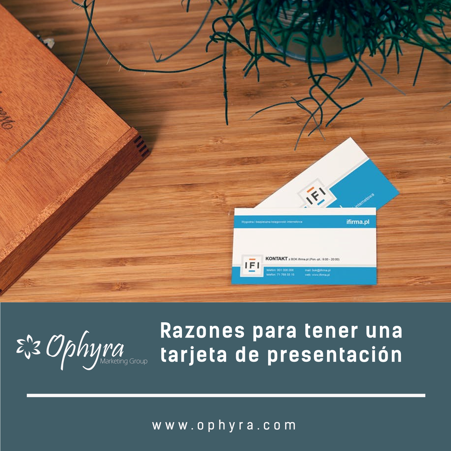 Razones para tener una tarjeta de presentación - Ophyra Marketing Group
