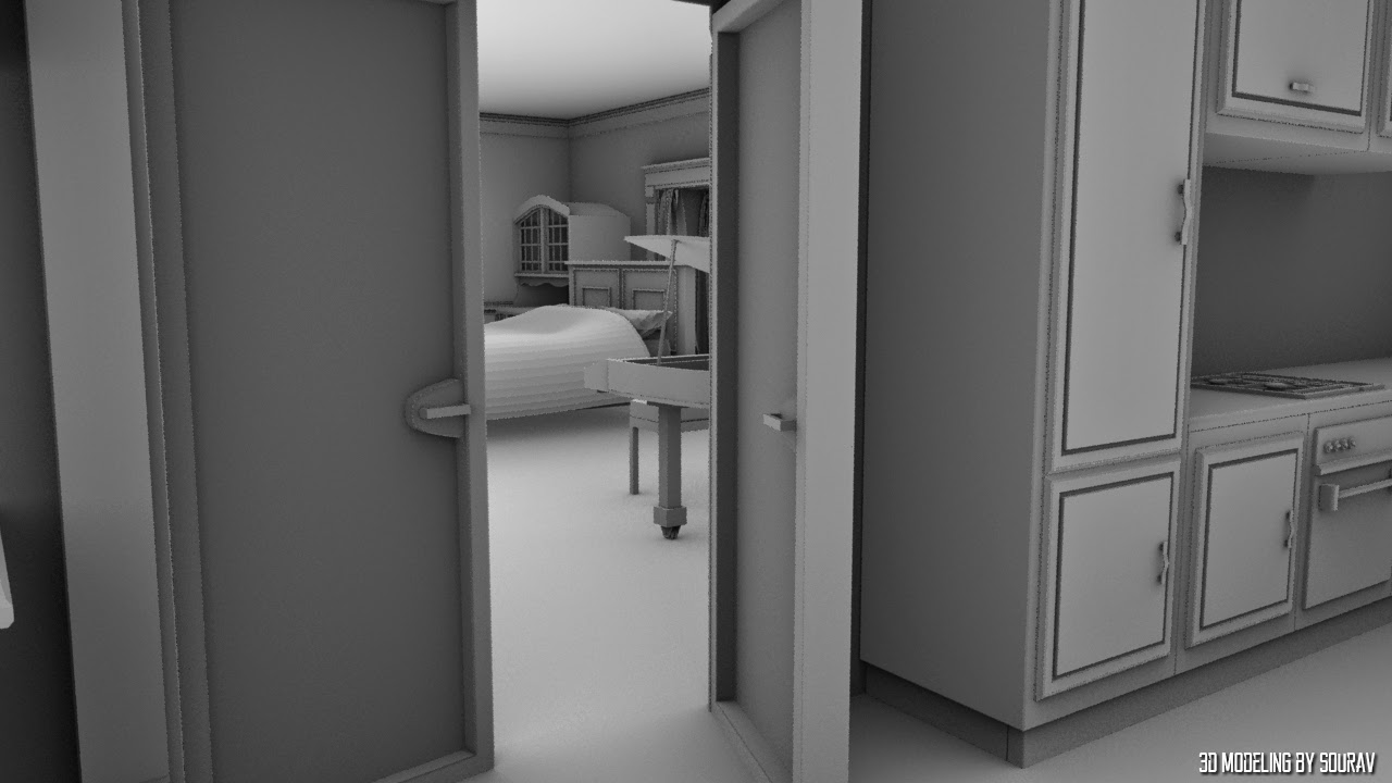 3D Works: Interior Modeling in Maya