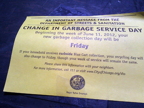 Uptown Update: City Garbage Day Is Now Friday