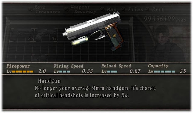 RESIDEN EVIL 4: TYPE OF WEAPON HAND GUNS IN RESIDENT EVIL 4 AND ...