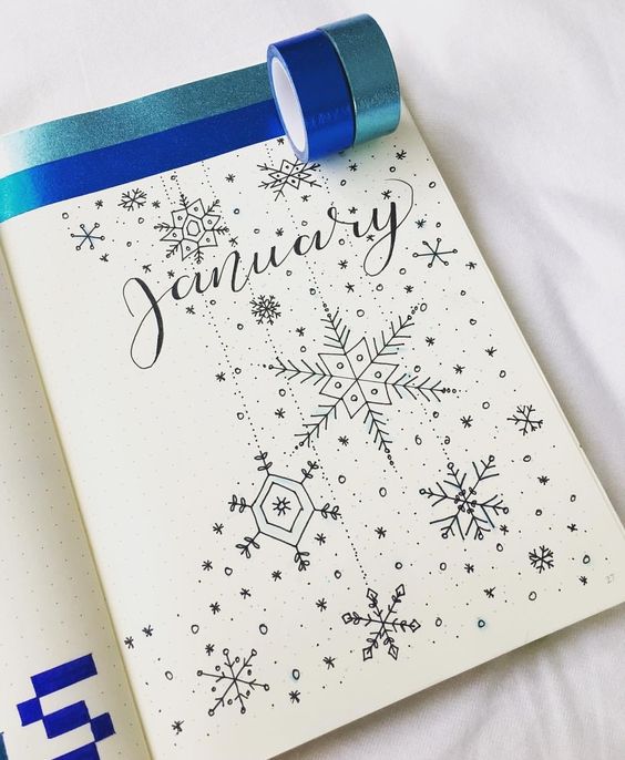 Bullet Journal: 10 ideias de Capas para Janeiro - BLOG ALINE RIBEIRO