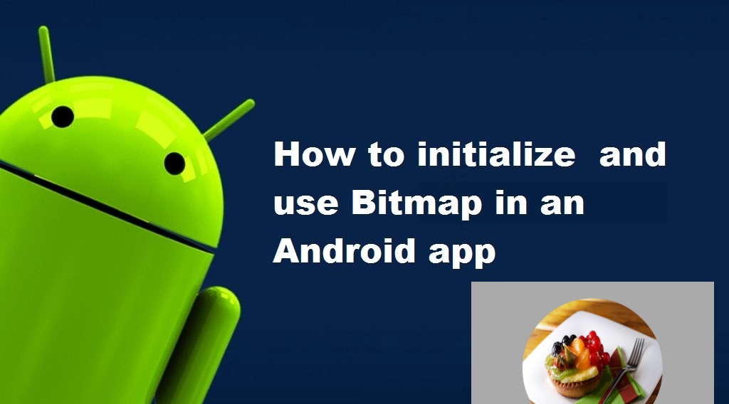 How To Use Initialize And Set Bitmap In Imageview In An Android App