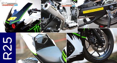 Modifikasi Yamaha R25 Terbaru 2015 Monster Energy | JENIS MOTOR