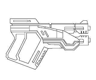 Netherhawk Props: M3 Predator pistol Day 1