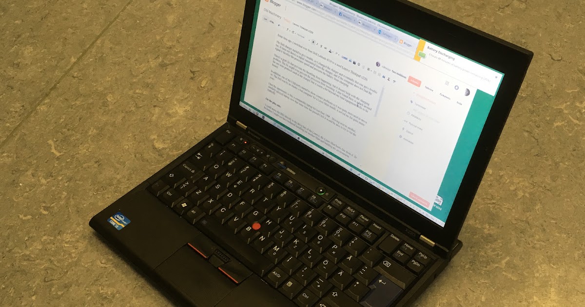 Old Machinery: Lenovo Thinkpad x220i