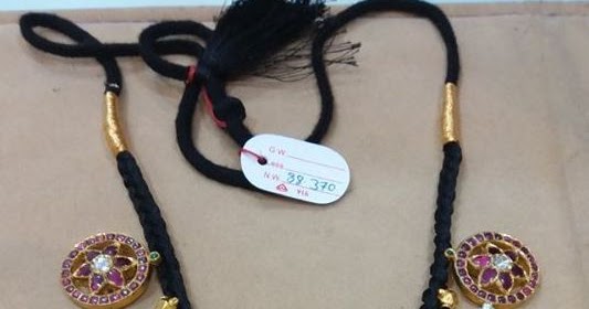 Black Thread Sets with Antique Pendants - Jewellery Designs