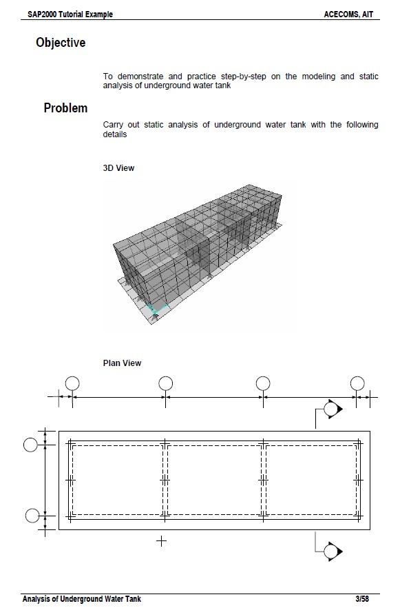 Civil Engineering World: ANALYSIS OF UNDERGROUND WATER TANK USING SAP2000