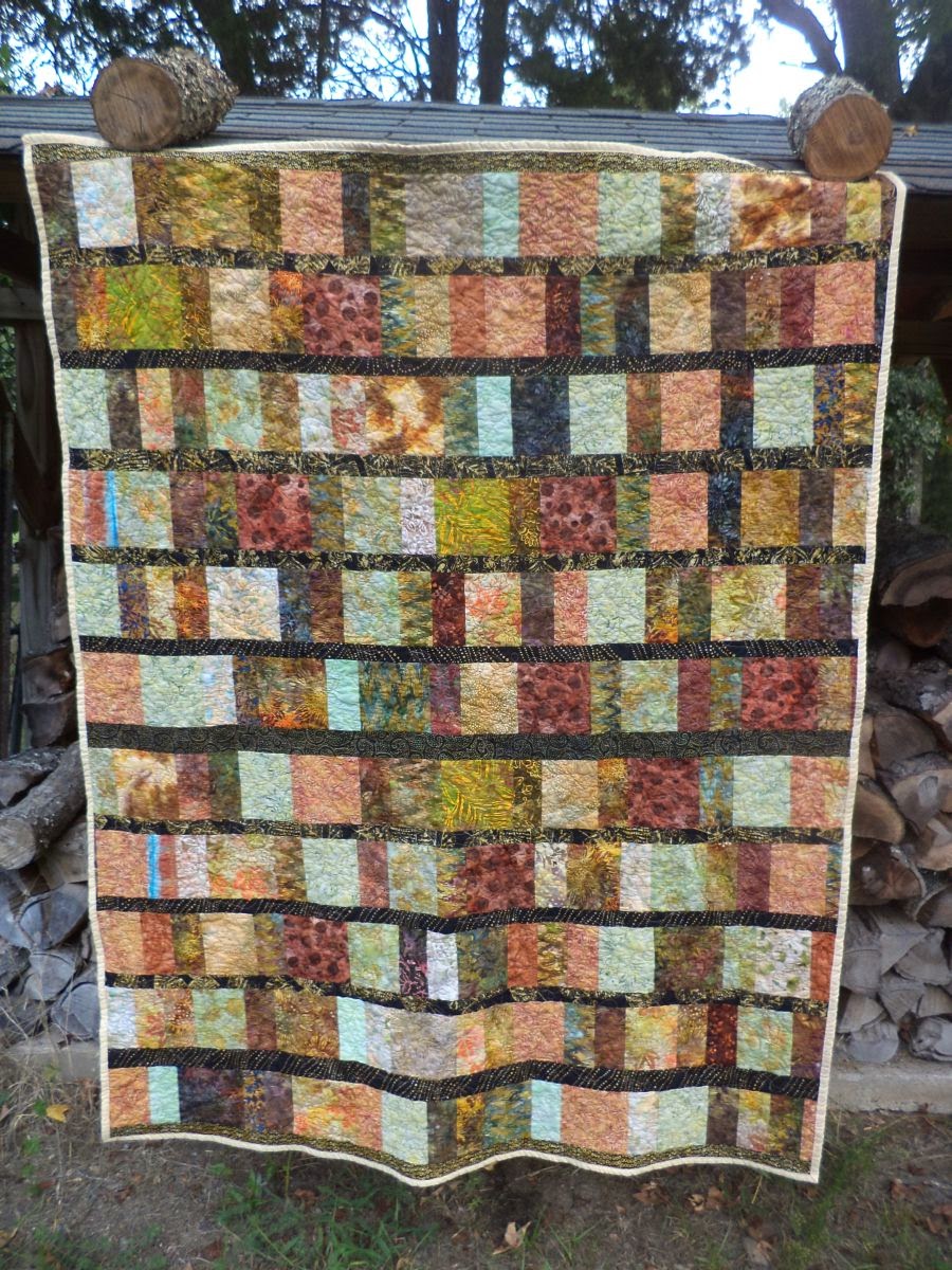 Kat & Cat Quilts: Autumn, Eventually {a scrappy batik quilt}