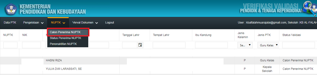 Cara Pengajuan NUPTK 2018 - Biologizone