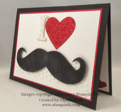 StampinTX: How to Create a Handmade Mustache Card