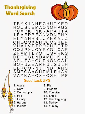 6 Funny Thanksgiving Word Searches For Kids