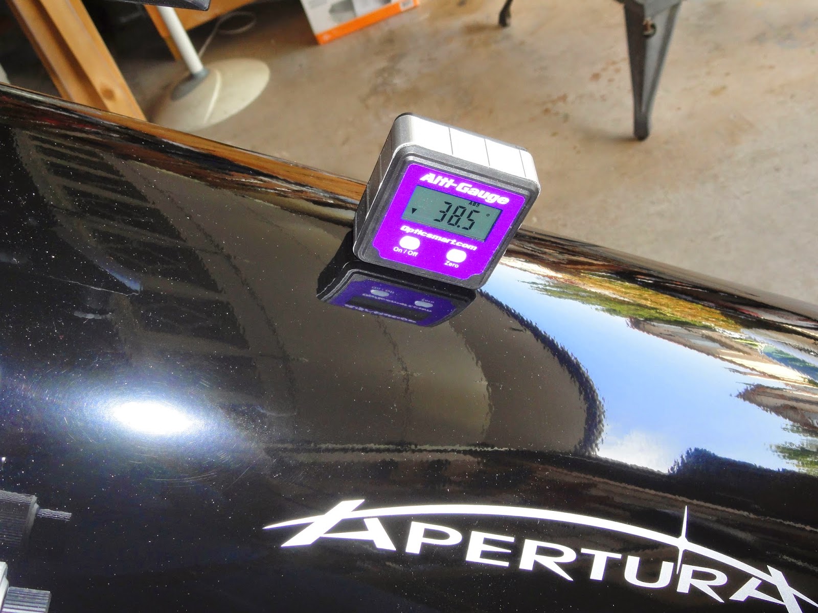 Andy's Astronomy: Dobsonian leveling base with setting circle