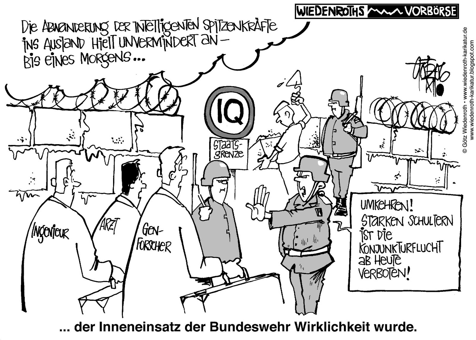 Karikamur-Karikatur! - Wiedenroth: Renaissance des Republikflucht ...
