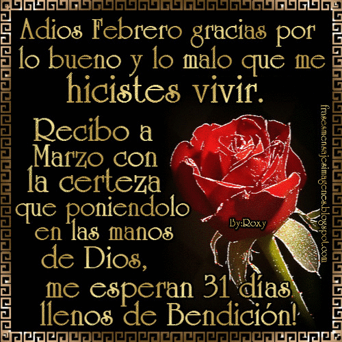Frases Mensajes Imagenes: Adiós Febrero