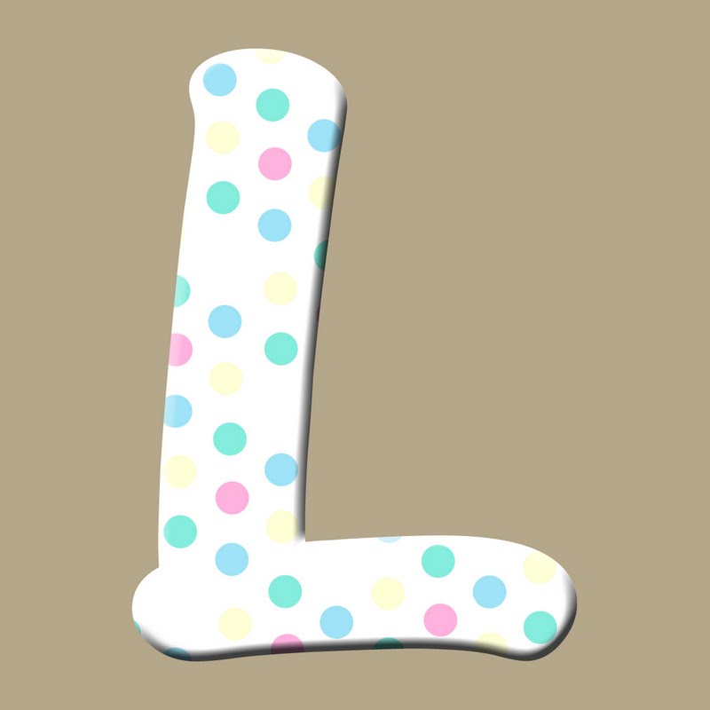 GRANNY ENCHANTED'S BLOG: "Pastel Dots" JPG Free Scrapbook Alphabet