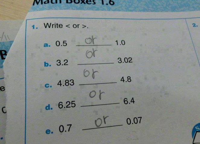 Exam Funny pics: Very very funny answer sheet by small kid ~ Only 4 Funny