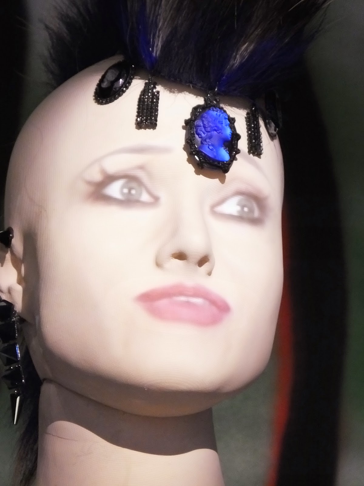 Animated mannequins at the Jean Paul Gaultier exhibition in Paris