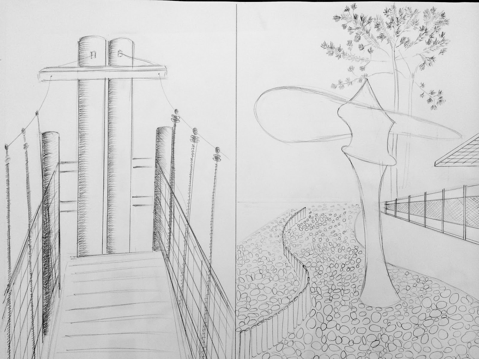 Drawings & Sketches: 1,2,3 point Perspective