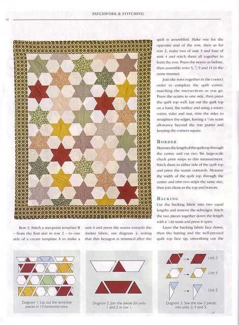 PATCHWORK & STITCHING PASSO A PASSO | Molde para imprimir