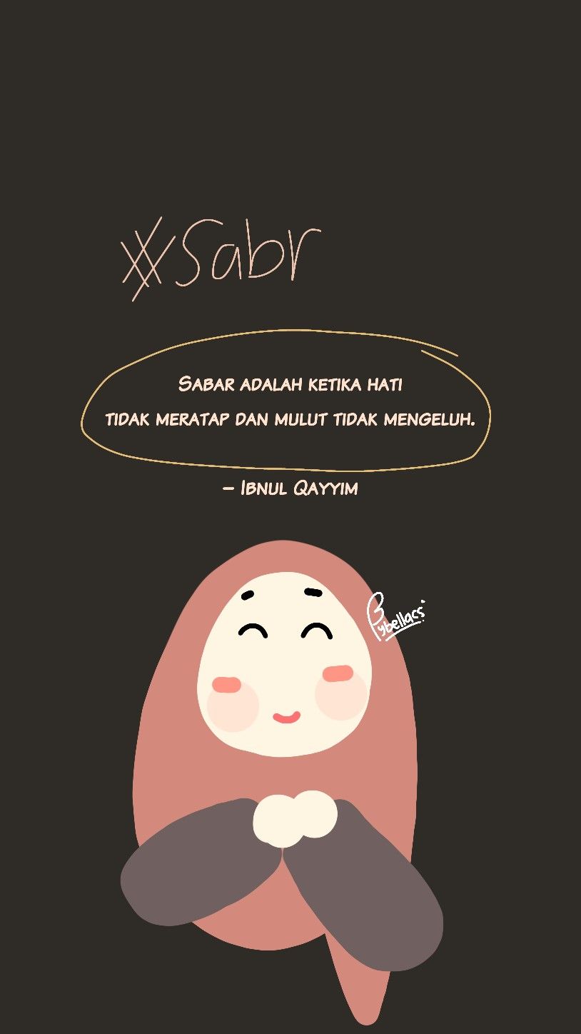 29 Gambar Dan Kata Sabar Islami