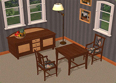 Sims2Play Archive: Sims2Play Dining Rooms, Surfaces and Seating