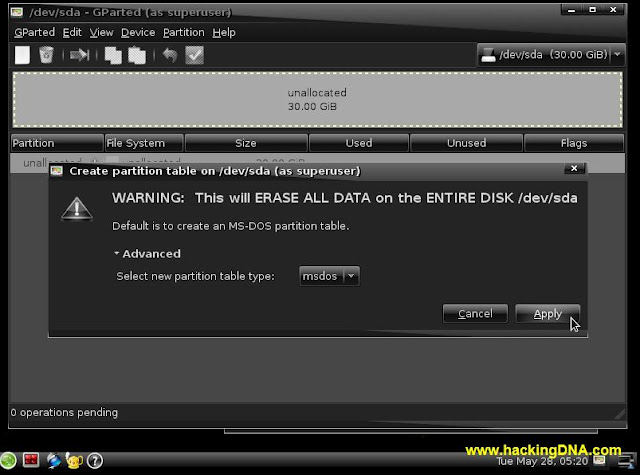 HackingDNA: Matriux Installation On hackingDNA