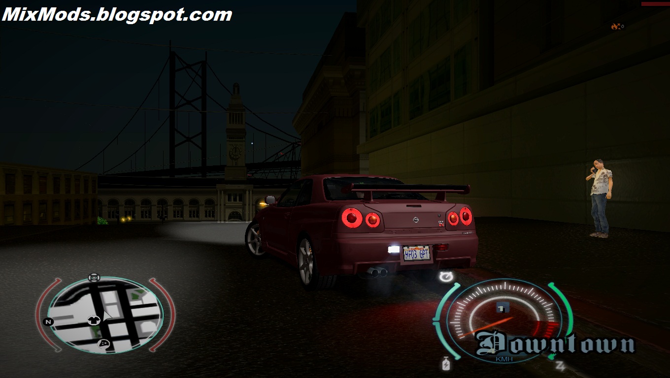 Nissan Skyline GTR (R34) (ImVehFt) - MixMods - Mods para GTA SA e outros