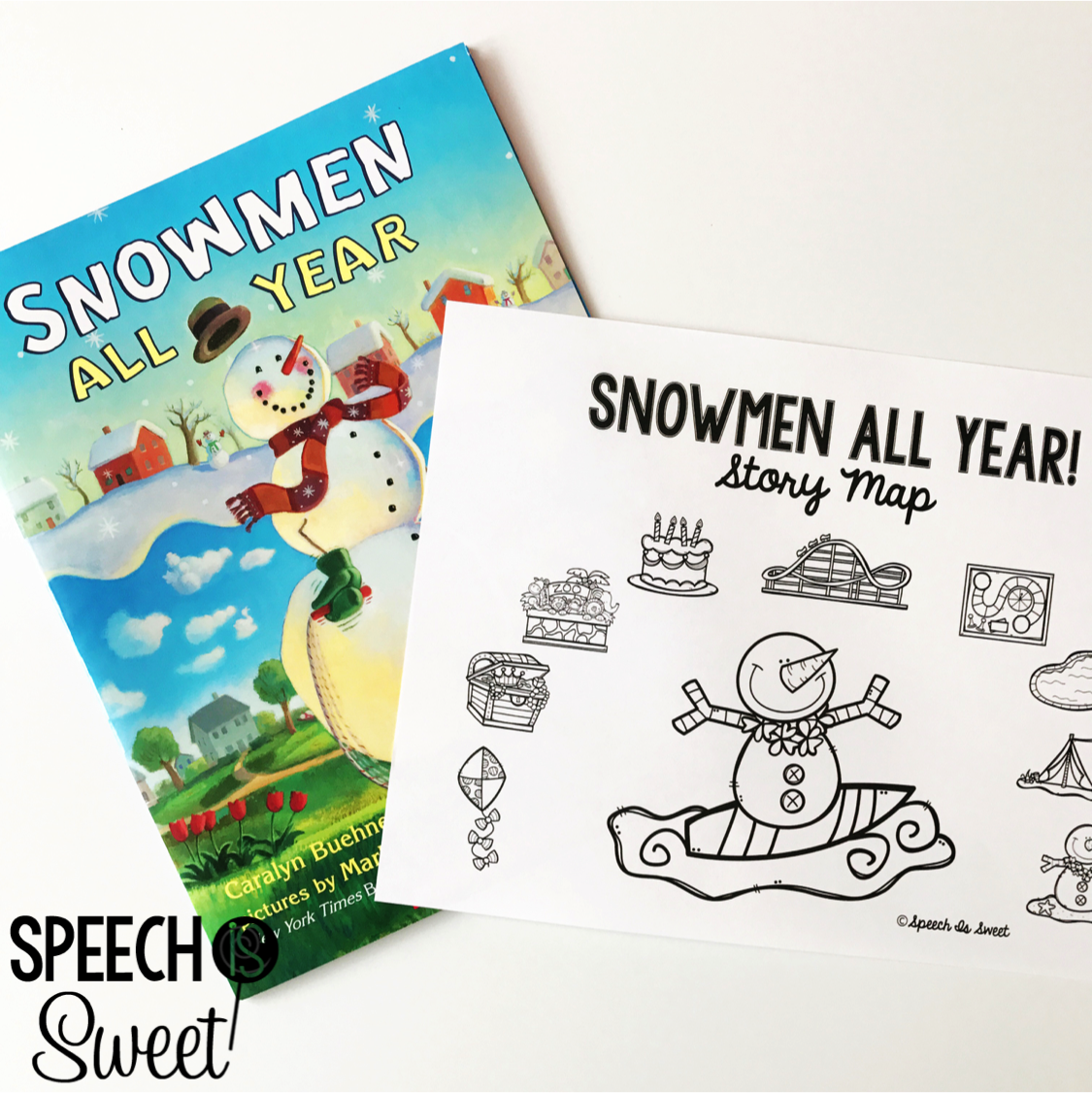 Snowman Books for Speech Therapy! - Speech is Sweet