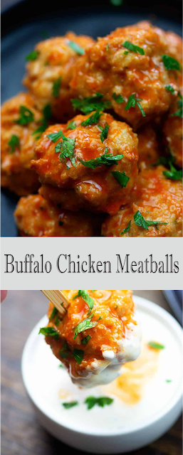 Buffalo Chicken Meatballs | Think food