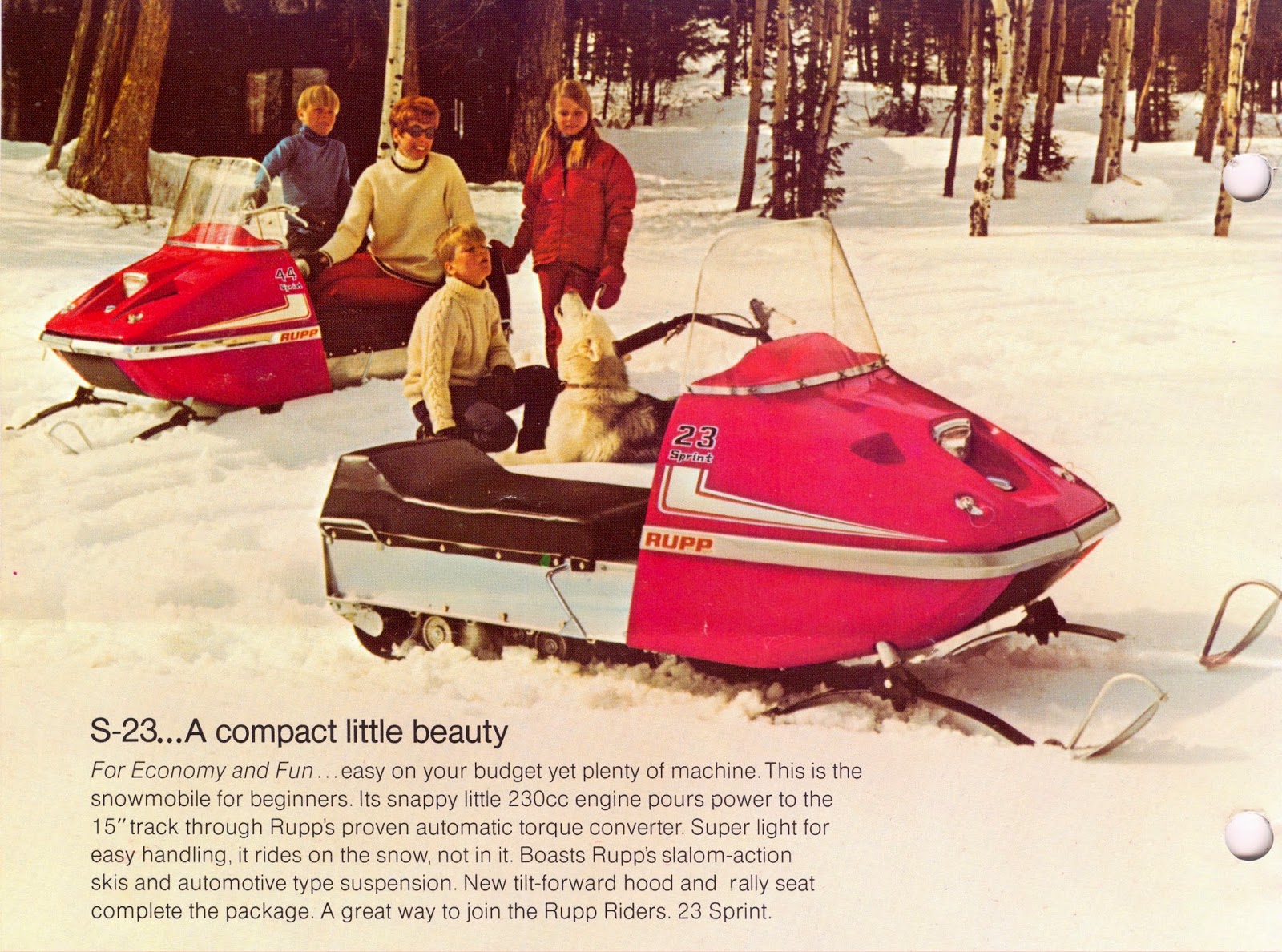 CLASSIC SNOWMOBILES OF THE PAST: 1971 RUPP SPRINT 23